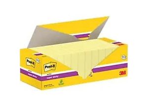 4064035065782 - Post-it Super Sticky Haftnotizen 76 x 76 mm Kanariengelb Packung mit 24 Blöcken à 90 Blatt 12+12 GRATIS