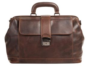 4260543038793 - Reisetasche X-ZONE Gr B H T 38cm x 26cm x 15cm onesize braun (cognac) Leder used Taschen echt Leder