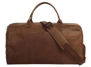 4260543044749 - Reisetasche X-ZONE Gr B H T 46cm x 23cm x 23cm onesize braun (cognac) Leder unifarben Taschen echt Leder
