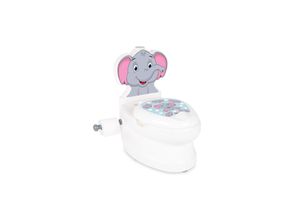 8693461045530 - Pilsan Töpfchen Elefant 07566 Musik Licht Toilettenpapierhalter Behälter Deckel weiß