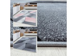 4053658992469 - Exklusiver Designer-Kurzflor-Teppich Modernes abstraktes Muster stilvoll
