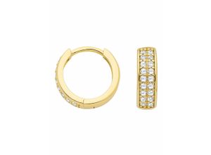 4065633623077 - Paar Ohrhänger ADELIA´S 1 333 Gold Ohrringe   Creolen mit Zirkonia Gr Damen Gelbgold 333 goldfarben (gold) Damen Ohrhänger 333 Gold mit Zirkonia Goldschmuck für