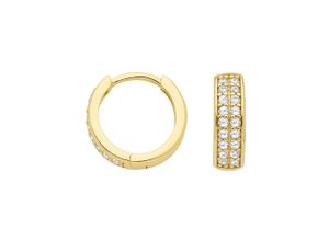 4067551400815 - Paar Ohrhänger ADELIA´S 333 Gold Ohrringe Creolen Gr Damen Gelbgold 333 goldfarben (gold) Damen Ohrhänger mit Zirkonia Goldschmuck für