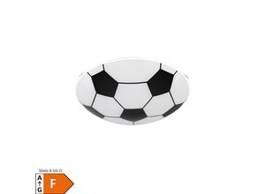 9007371565092 - RGB LED Deckenlampe Fußball-Design Glas schwarz weiß