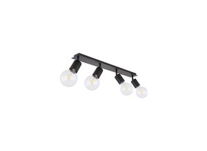 4059157242456 - Etc-shop - Decken Strahler Leuchte schwarz Wohn Ess Zimmer Beleuchtung Spot Lampe verstellbar