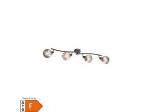 4059157229396 - Etc-shop - led Decken Leuchte Lampe Beleuchtung Metall Bronze Glas Spots Beweglich Küche