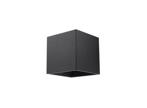 4059157165083 - Etc-shop - up Down Wandleuchte Innen Up and Down Leuchten Innen Wandleuchte Cube Lichteffekt alu schwarz 1x G9 l 10 cm