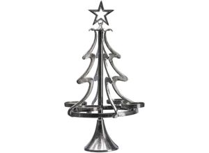 4064118967293 - Adventsleuchter MY HOME Tannenbaum Weihnachtsdeko Kerzenhalter Gr H 8600 cm grau (anthrazit) Windlichter Laternen Kerzenständer aus Aluminium Höhe 86 cm