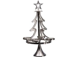 4064118967286 - Adventsleuchter MY HOME Tannenbaum Weihnachtsdeko Kerzenhalter Gr H 8600 cm silberfarben (silberfarben matt) Windlichter Laternen Kerzenständer aus Aluminium Höhe 86 cm