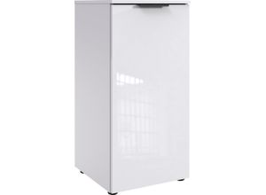 4065979032724 - Kommode WIMEX level36 D by fresh to go weiß (korpus weiß front lack weiß) B41 H92 T41 Spanplatte Sideboards 1-türig mit soft-close Funktion lackierte Front schwarze Griffe