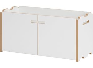 0742832753944 - Mehrzweckregal TOJO hochstapler weiß B76cm H352cm T32cm MDF Regale Mehrzweckregal Standregal Grund- und Anbaumodule die miteinander kombiniert werden können