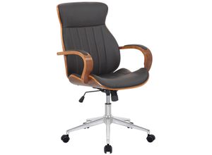 4251756446475 - Bürostuhl Melilla Kunstleder I Ergonomischer Stuhl I Komfortables Sitzen I 360 Drehfunktion Wippfunktion I Für Arbeit Und Home-Office