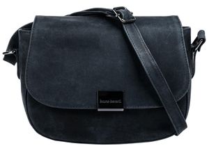 4260664847328 - Umhängetasche BRUNO BANANI Damen Gr B H T 21cm x 16cm x 6cm onesize blau Leder unifarben Taschen echt Leder