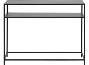 4067474574723 - Konsolentisch ACTONA GROUP New York schwarz (schwarz schwarz) B100cm H79cm T35cm Tische mit Metallgestell in gradliniger Optik Höhe 79 cm Breite 100 cm