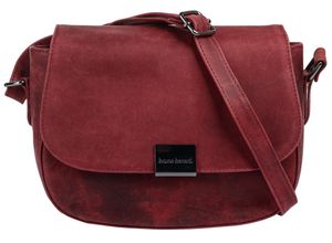 4260664847298 - Umhängetasche BRUNO BANANI Damen Gr B H T 21cm x 16cm x 6cm onesize rot Leder unifarben Taschen echt Leder