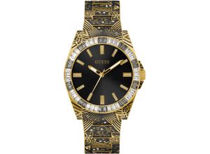 0091661529504 - Quarzuhr GUESS GW0496G2 Armbanduhren schwarz (goldfarben schwarz) Herren Quarzuhren Armbanduhr Herrenuhr