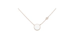 4061861139809 - Collier JOBO Halsketten Gr Silber 925 (Sterlingsilber) Länge 45 cm rosegold (roségoldfarben) Damen Colliers 925 Silber roségold vergoldet mit Perlmutt-Einlage