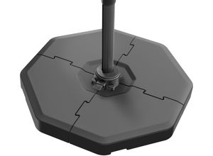 4000570312158 - Plattenständer SCHNEIDER SCHIRME grau (anthrazit) B111cm H12cm T111cm Ø118cm HDPE (High Density Polyethylen) Schirmhalterungen inkl Adapter