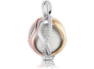 4260463190366 - Ketten-Anhänger ENGELSRUFER Schmuck Geschenk PARADISE Körbchen mit Klangkugel für Halskette Schmuckanhänger Gr S Silber 925 (Sterlingsilber)-Messing 74 g rosegold (silberfarben gelbgoldfarben roségoldfarben perlmuttfarben kristallweiß) Damen Anhänger