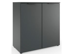 4065979030867 - Kommode WIMEX Level by fresh to go grau (graphit) B81 H92 T41 Spanplatte Sideboards 2-türig mit soft-close Funktion 81cm breit 92cm hoch