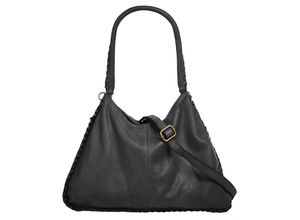 4260543051938 - Shopper SAMANTHA LOOK Damen Gr B H T 34cm x 24cm x 9cm onesize grau Leder leicht glänzend unifarben Taschen echt Leder Made in Italy