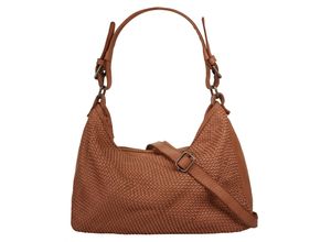 4260543058074 - Shopper SAMANTHA LOOK Damen Gr B H T 32cm x 24cm x 15cm onesize braun (cognac) Leder Taschen echt Leder Made in Italy