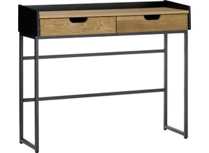 4027207209636 - Konsole MCA FURNITURE Calama schwarz B100cm H84cm T35cm Furnier Holzwerkstoff Massivholz Sideboards Konsolentisch Breite ca 100 cm 4027207209636 - Konsole MCA FURNITURE Calama schwarz B100cm H84cm T35cm Furnier Holzwerkstoff Massivholz Sideboards Konsolentisch Breite ca 100 cm