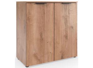 4065979031420 - Kommode WIMEX Level by fresh to go braun (plankeneiche nachbildung) B81 H92 T41 Spanplatte Sideboards 2-türig mit soft-close Funktion 81cm breit 92cm hoch