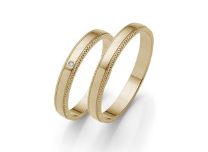 4007972653629 - Trauring FIRETTI Schmuck Geschenk Gold 375 Hochzeit Ehering LIEBE Fingerringe Gr 60 ohne Brillant Gelbgold 375 3 mm gelb (gelbgoldfarben) Made in Germany wahlweise mit oder ohne Brillant