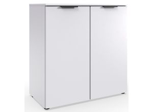 4065979031291 - Kommode WIMEX Level by fresh to go weiß B81 H92 T41 Spanplatte Sideboards 2-türig mit soft-close Funktion 81cm breit 92cm hoch