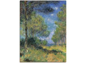 4055327120876 - Wandbild ARTLAND Nadelbäume in Varengeville 1882 Bilder Gr B H 30 cm x 40 cm Leinwandbild Wiesen & Bäume 1 St grün Bild Poster Bilder als Leinwandbild Wandaufkleber oder in versch Größen