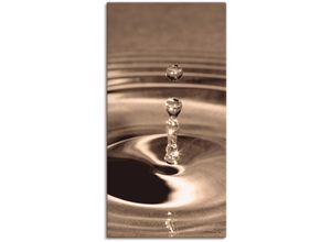 4055327291347 - Wandbild ARTLAND Die Elemente Wasser Bilder Gr B H 30 cm x 60 cm Leinwandbild Zen Bilder Hochformat 1 St beige (natur) Kunstdrucke als Alubild Leinwandbild Wandaufkleber oder Poster in versch Größen