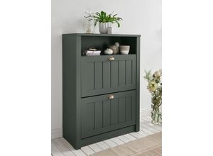 4067602878730 - Schuhschrank HOME AFFAIRE ASCOT Schränke Gr B H T 80 cm x 112 cm x 36 cm grün Schuhschränke Breite ca 80 cm 4067602878730 - Schuhschrank HOME AFFAIRE ASCOT Schränke Gr B H T 80 cm x 112 cm x 36 cm grün Schuhschränke Breite ca 80 cm