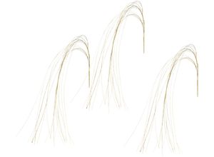4019844792244 - Kunstblume IGEA Graszweig Kunstpflanzen Gr B H L 10 cm x 100 cm x 16 cm 2 St goldfarben Weitere Weihnachtsdeko Dekozweig 2er Set