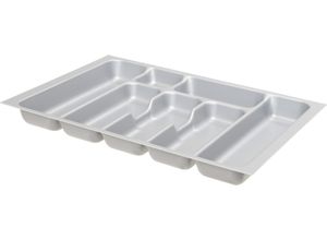 4024532628897 - OPTIFIT Besteckeinsatz Schubladeneinsätze Breite 60 cm passend für Schubkästen der Serien Odense und Leer Gr B H T 534 cm x 5 cm x 368 cm grau Besteckeinsatz Schubladeneinsatz Zubehör für Küchenmöbel Schubladeneinsätze
