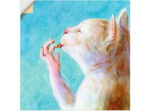 4057738566298 - Wandbild ARTLAND Naschkatze Bilder Gr B H 50 cm x 50 cm Wandaufkleber - Vinyl Haustiere 1 St blau Bild Kunstdruck Kunstdrucke Bilder als Leinwandbild Wandaufkleber oder Poster in versch Größen 4057738566298 - Wandbild ARTLAND Naschkatze Bilder Gr B H 50 cm x 50 cm Wandaufkleber - Vinyl Haustiere 1 St blau Bild Kunstdruck Kunstdrucke Bilder als Leinwandbild Wandaufkleber oder Poster in versch Größen