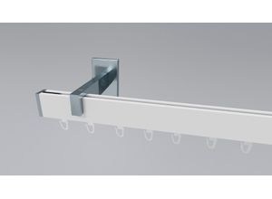 4042627423073 - Gardinenstange INDEKO Bern Gardinenstangen Gr L 110 cm 1 St 1 läufig weiß Gardinenstangen nach Maß Innenlauf Komplett-Set inkl Gleitern und Montagematerial