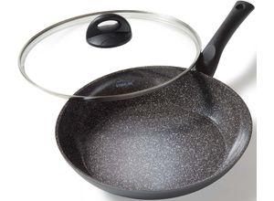4020728157325 - Bratpfanne STONELINE CERAMIC Pfannen Gr Ø 28 cm + Höhe 44 cm grau (anthrazit) Bratpfanne Bratpfannen Pfanne Ø 28 cm Induktion