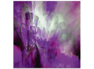 4059745956741 - Glasbild ARTLAND Rosa Licht Bilder Gr B H 30 cm x 30 cm Glasbild Gegenstandslos quadratisch 1 St pink Bild Glasbild Glasbilder Bilder in verschiedenen Größen