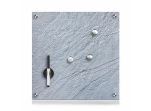 4003368116686 - Glas-Magnettafel memo dunkelgrau + 3 Magnete 40 x 40 cm Zeller