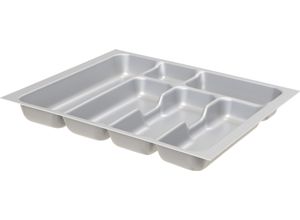 4024532628880 - OPTIFIT Besteckeinsatz Schubladeneinsätze Breite 50 cm passend für Schubkästen der Serien Odense und Leer Gr B 434 cm grau Besteckeinsatz Schubladeneinsatz Zubehör für Küchenmöbel Schubladeneinsätze