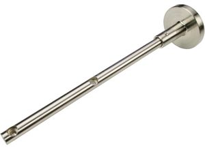 4016318312922 - Doppelträger Gardinenstangenhalterungen Gr Länge 205 cm silberfarben (edelstahlfarben) Gardinenstangenhalter Gardinenstangenhalterungen für Innenlaufprofile 28 mm Ø
