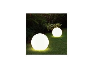 4059157283442 - Solarleuchte Kugel Garten LED Gartendeko Solarkugel für Außen 20 cm Kugelleuchte Solar Leuchtdauer ca 6-8 Stunden H 62 cm 2er Set