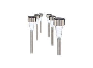 4059157209596 - Etc-shop - 6er Set led Solarleuchten Gartenleuchten IP44 Außenleuchten Lampen Leuchten