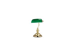 9007371100965 - - Nostalgie Antik Retro Bankerlampe Schreibtischlampe Tischleuchte Antique grün 2491