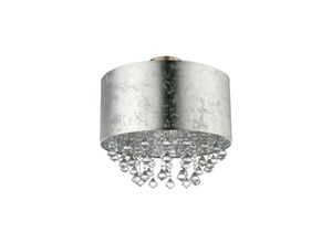 4059157341777 - Etc-shop - Deckenleuchte Kristallbehang Kristallleuchte Esszimmer Deckenlampe Kristalle Blattsilber Metall 1x E27 DxH 30x31 cm 4059157341777 - Etc-shop - Deckenleuchte Kristallbehang Kristallleuchte Esszimmer Deckenlampe Kristalle Blattsilber Metall 1x E27 DxH 30x31 cm