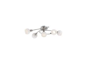 9007371294343 - Lighting - DECKENLEUCHTE METALL NICKEL MATT 5XE14 - Deckenleuchte Metall Nickel matt 5x E14