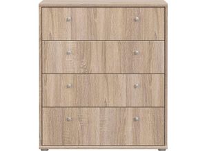 5904767899295 - Kommode Tempra braun (eiche sonoma) B737cm H855cm T348cm Dekorfolie FSC-zertifizierter Holzwerkstoff Sideboards Breite 737 cm