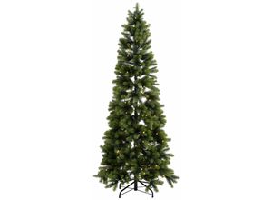 4003529217993 - Künstlicher Weihnachtsbaum CREATIV DECO Weihnachtsdeko künstlicher Christbaum Tannenbaum Weihnachtsbäume Gr Höhe 150 cm grün Weihnachtsbaum Weihnachtsdekoration Kunstweihnachtsbäume Künstliche Weihnachtsbäume in schlanker Form mit LED-Lichterkette