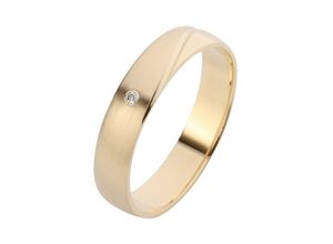 4007972687310 - Trauring FIRETTI Schmuck Geschenk Gold Hochzeit Ehering LIEBE Fingerringe Gr 165 001 ct SI = kleine Einschlüsse mit Brillant Gelbgold 375 4 mm gelb (gelbgoldfarben) Trauringe Made in Germany wahlweise mit oder ohne Brillant